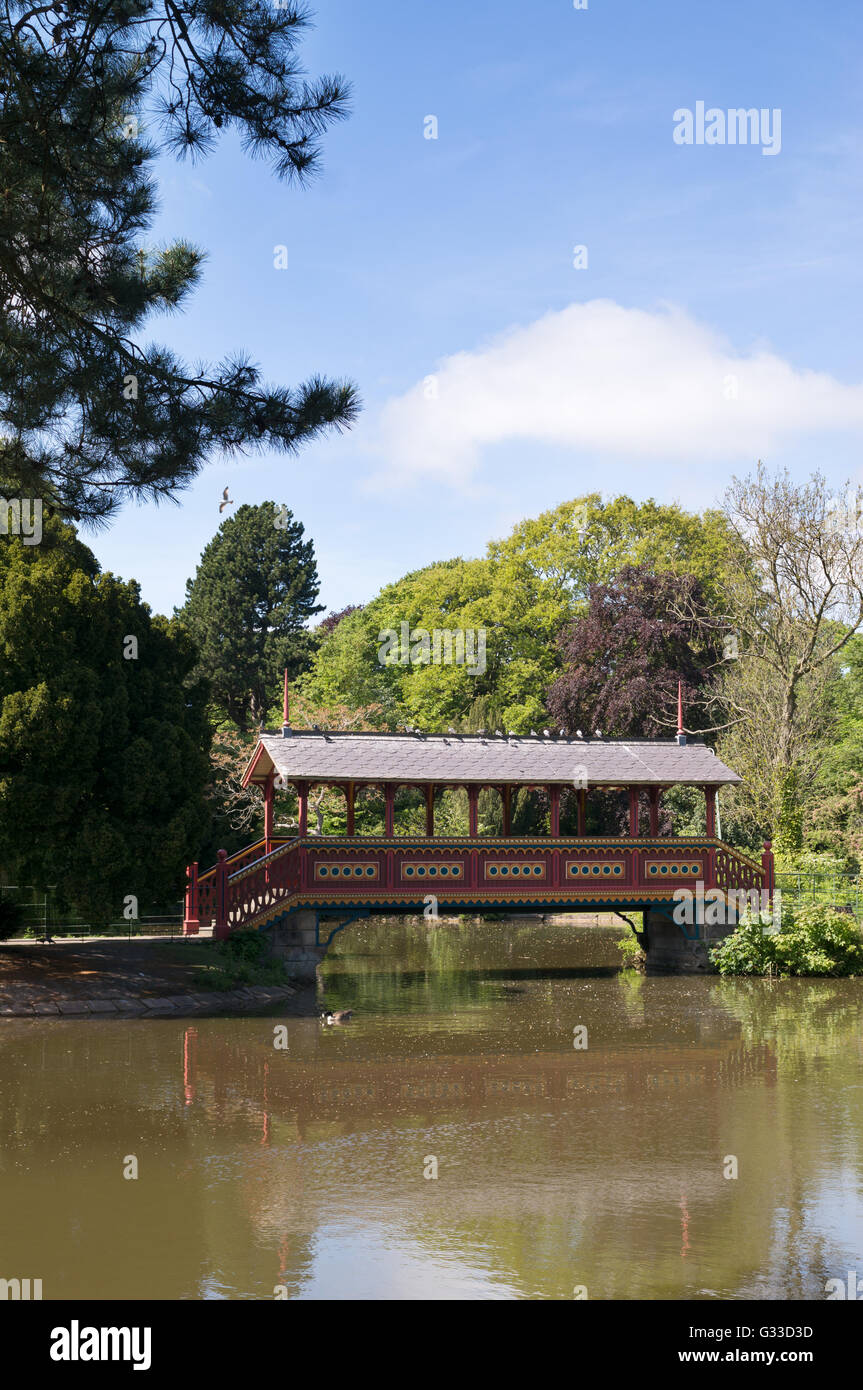 The Swiss Bridge, Birkenhead Park, Birkenhead, Merseyside, England UK ...