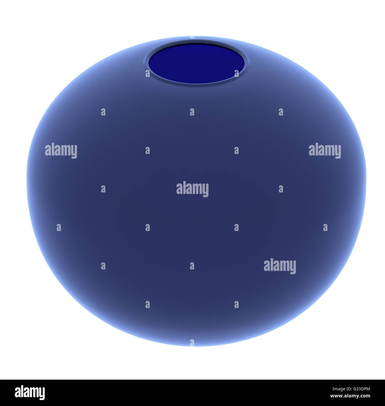 Empty glass pot isolated on white background. Include clipping path ...