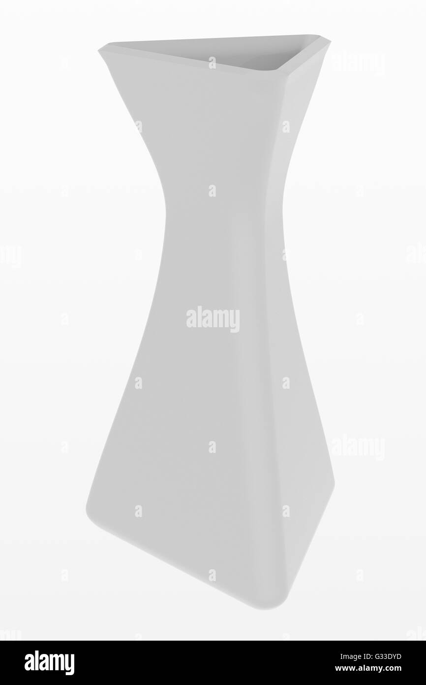Empty ceramic vase isolated on white background. Include clipping path ...