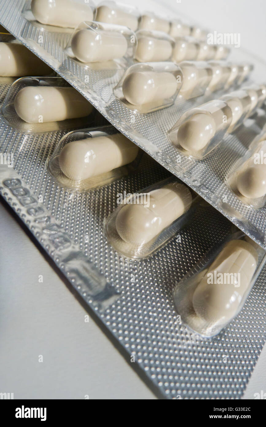 Healthspan probiotic health supplement capsules Stock Photo - Alamy