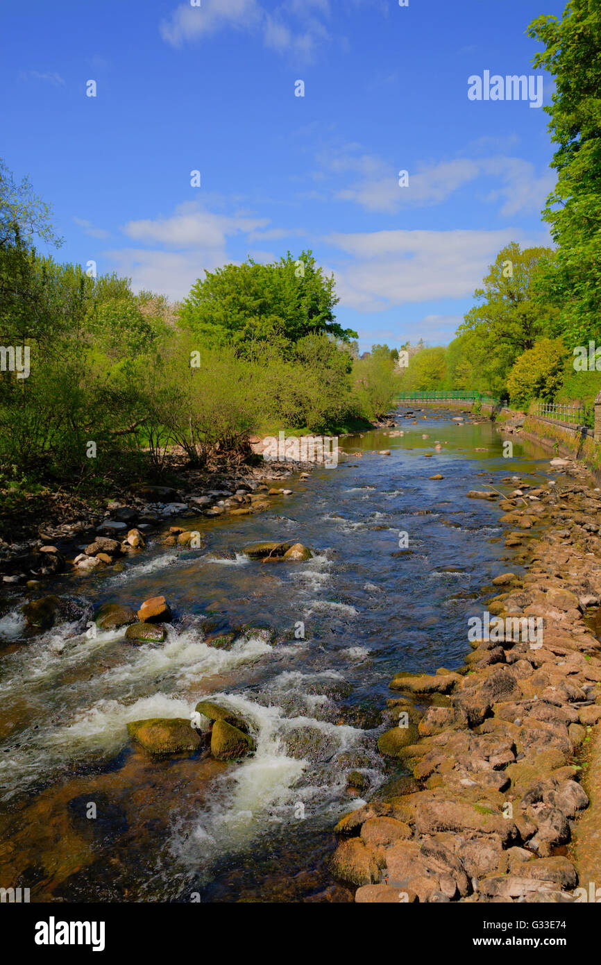 Dunblane Allan water river Scotland UK Stock Photo - Alamy