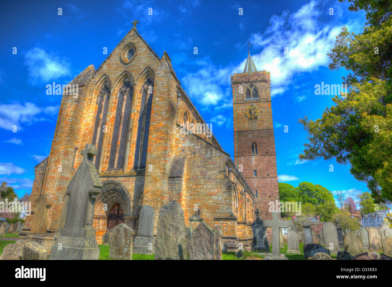 Dunblane Cathedral Scotland UK near Stirling medieval church in ...