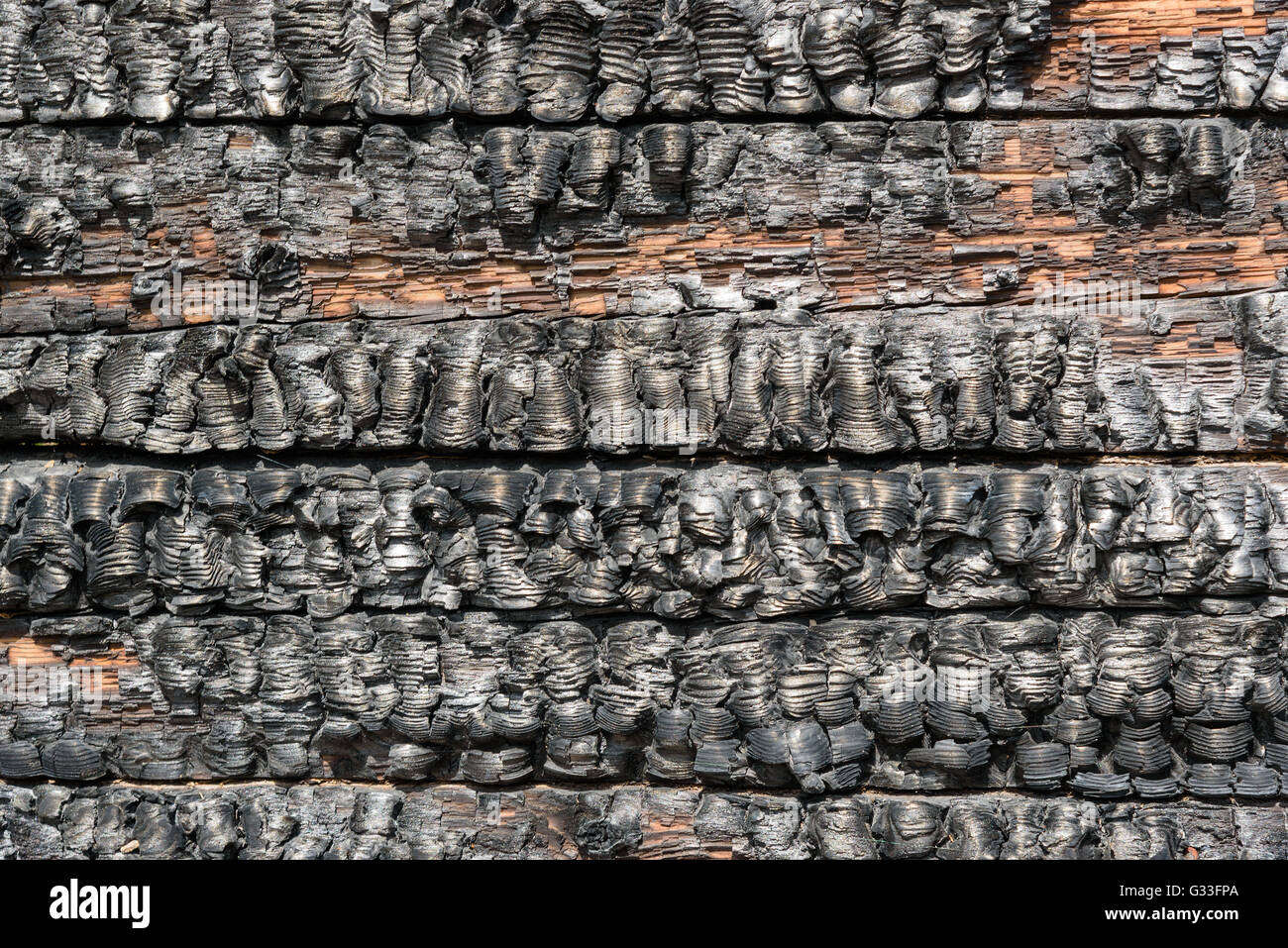 Burnt wooden wall background texture Stock Photo - Alamy
