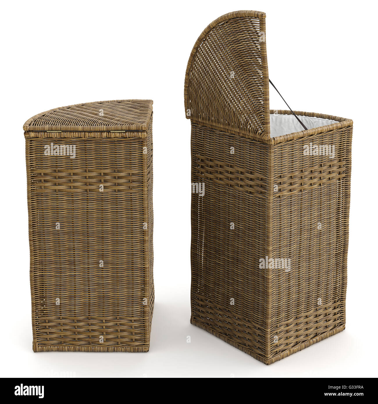 High wicker baskets hi-res stock photography and images - Alamy