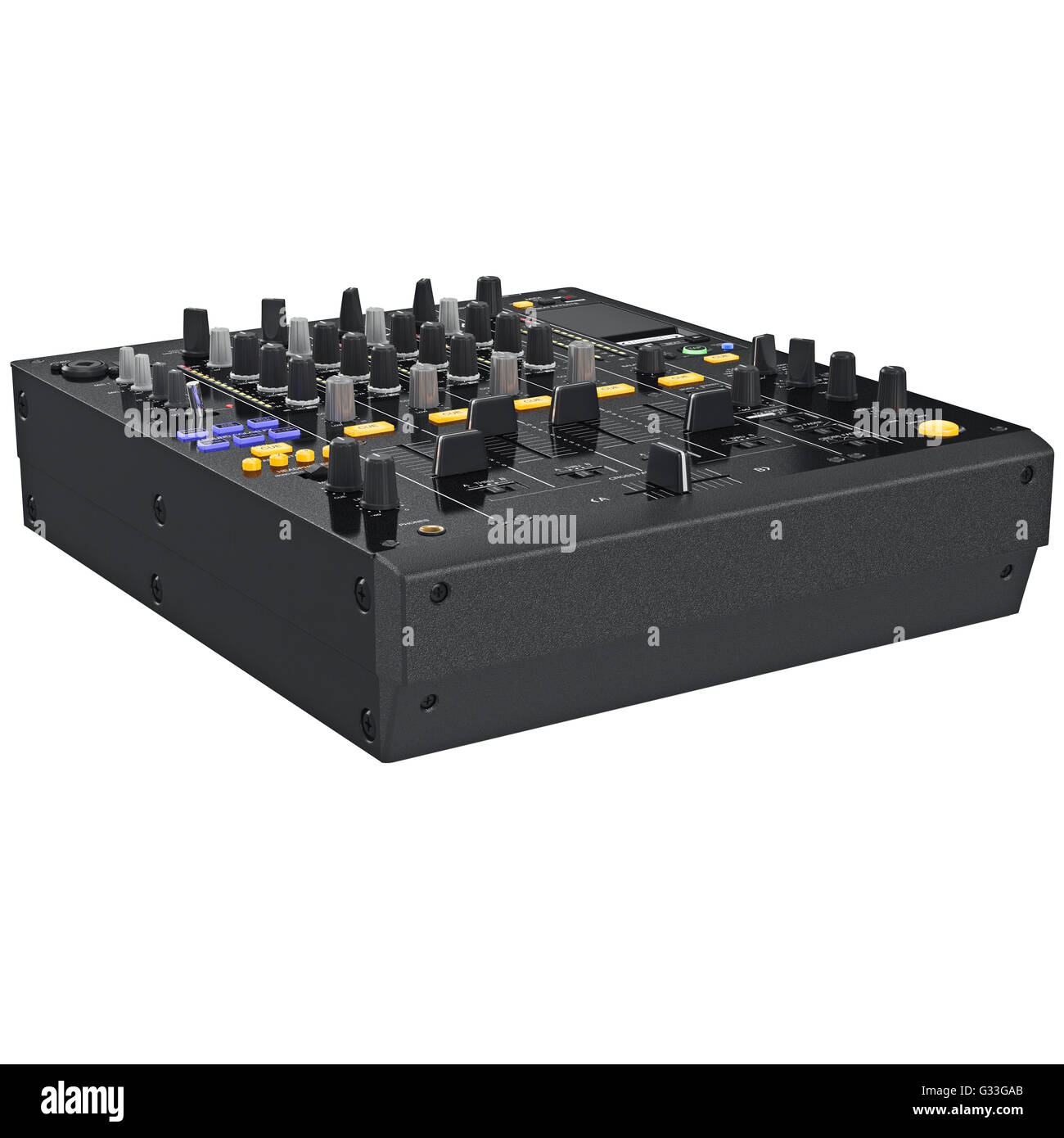 Black dj mixer Stock Photo - Alamy