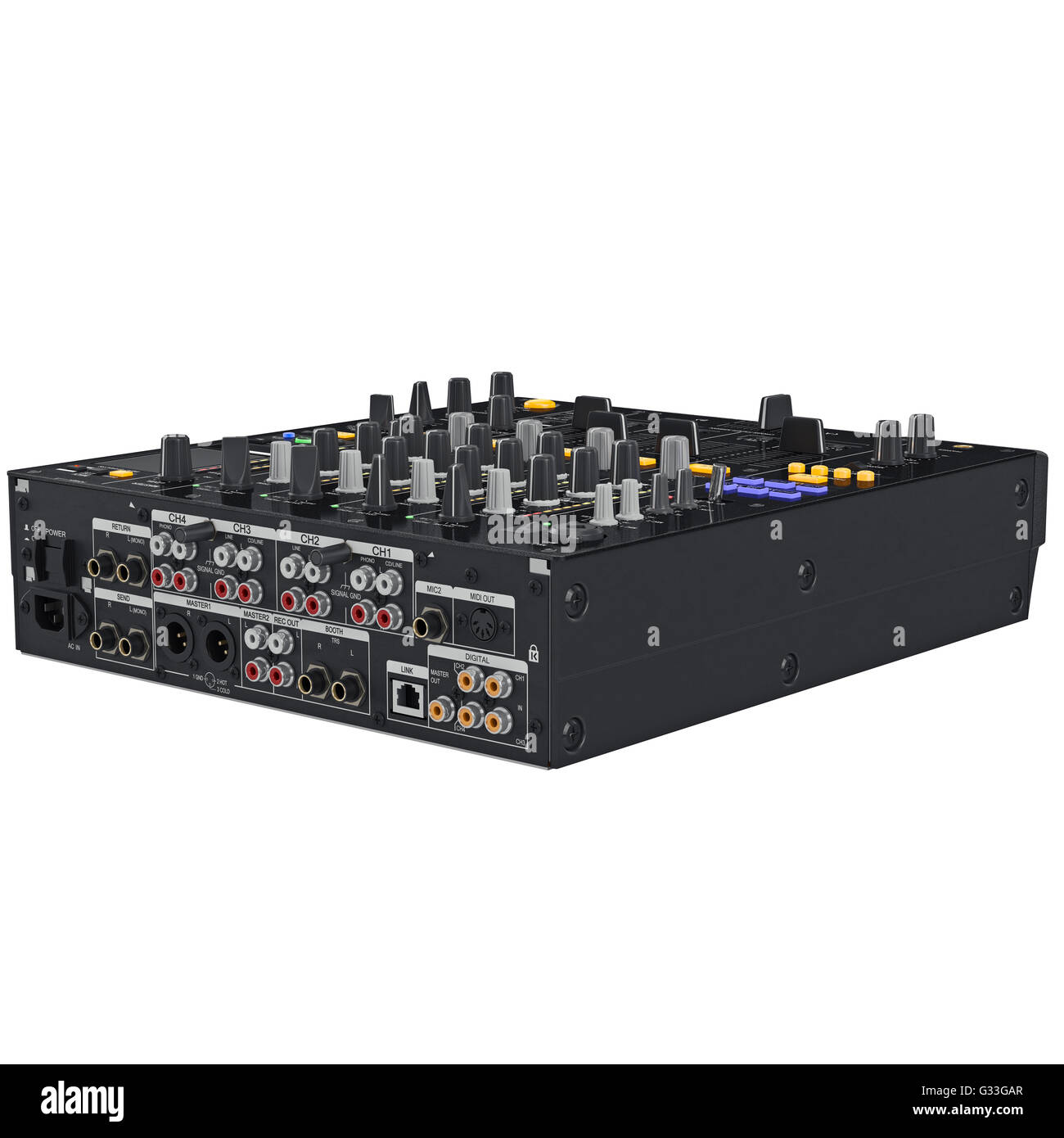 Dj mixer control panel Stock Photo - Alamy