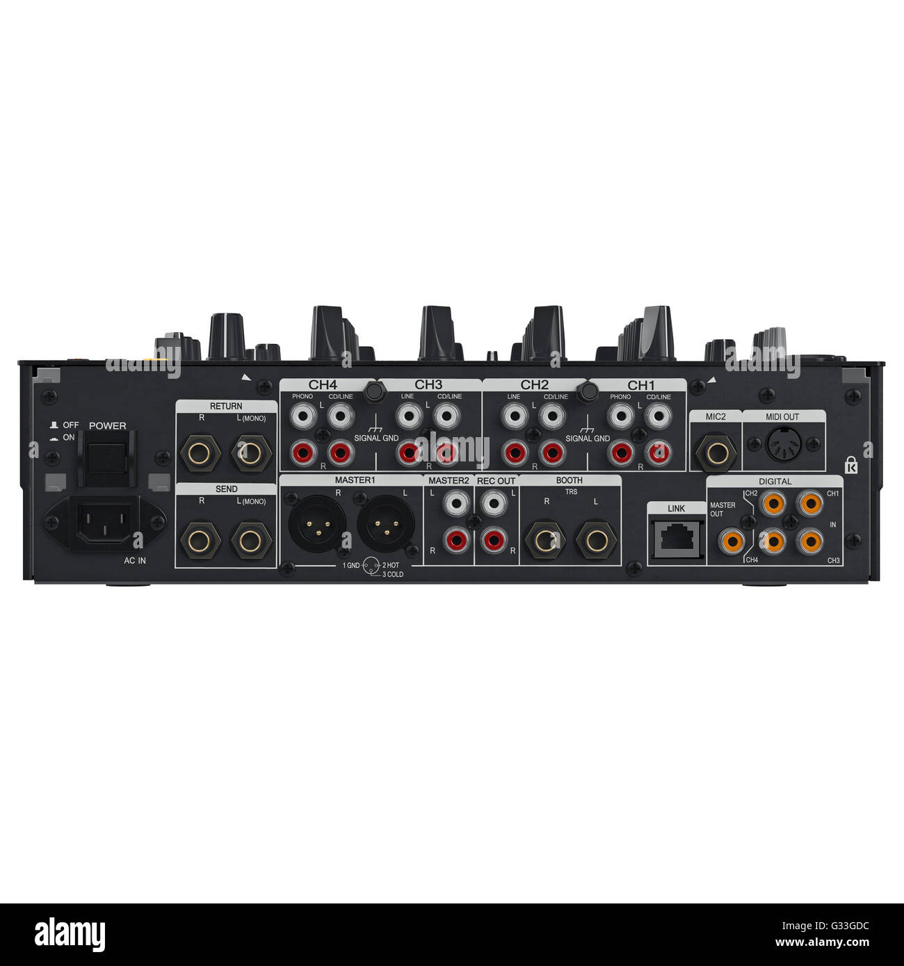 Rear part of the mixer, back view Stock Photo - Alamy