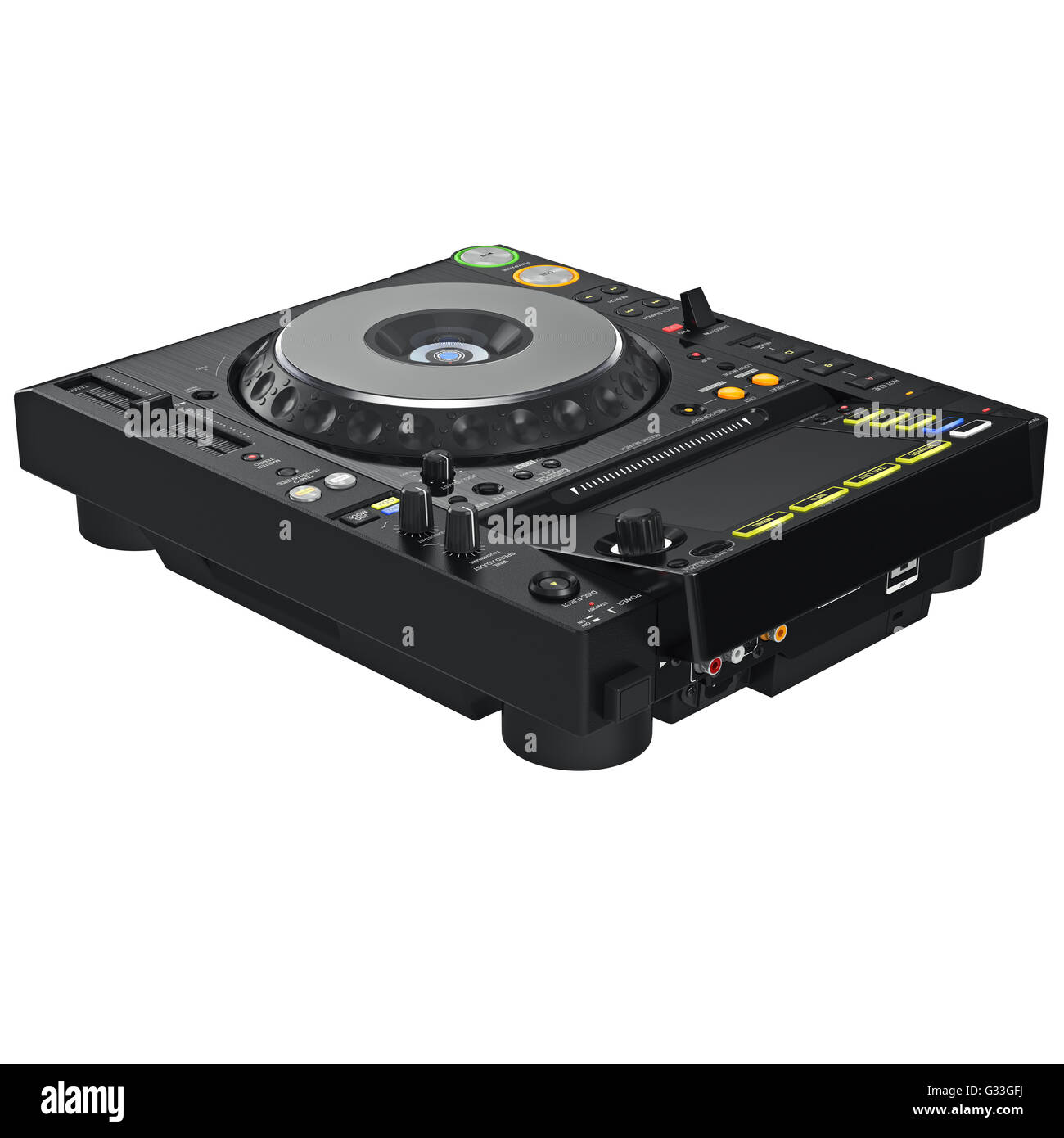 Mixer dj music table, digital display Stock Photo - Alamy