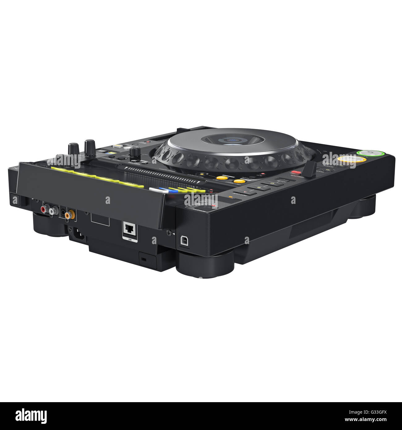 Mixer dj table, digital display Stock Photo - Alamy