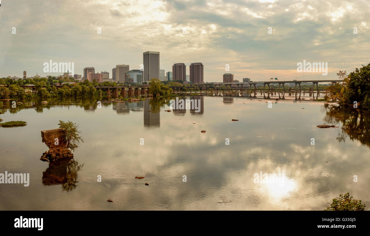 Richmond Skyline at Sunset Stock Photo - Alamy