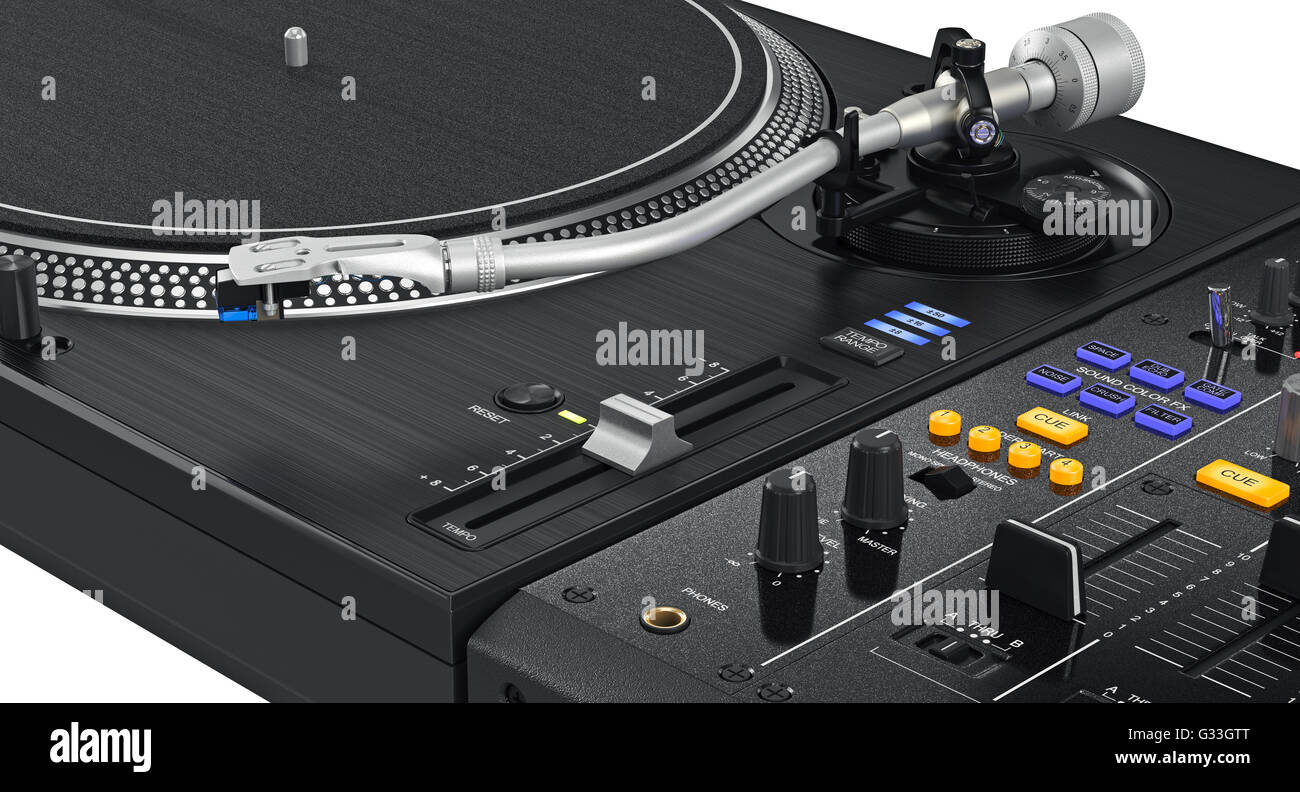 Digital turntable hi-res stock photography and images - Alamy