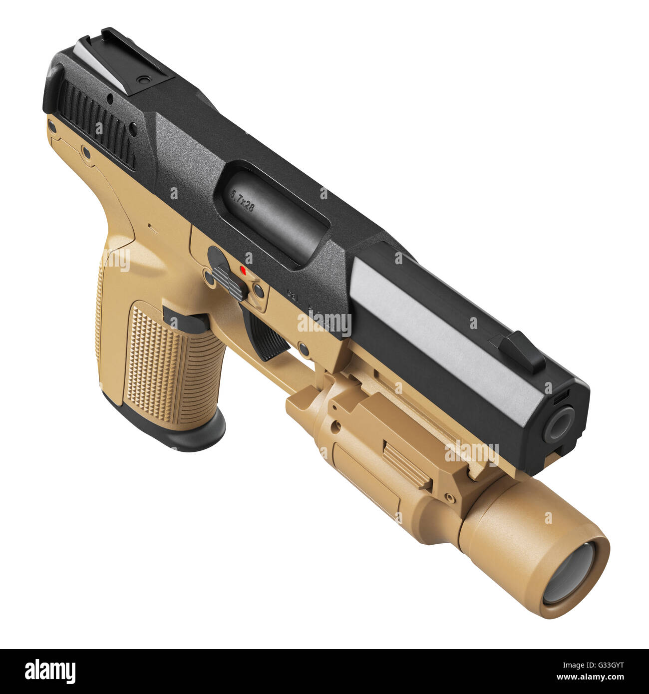 Gun military, police, top view Stock Photo - Alamy