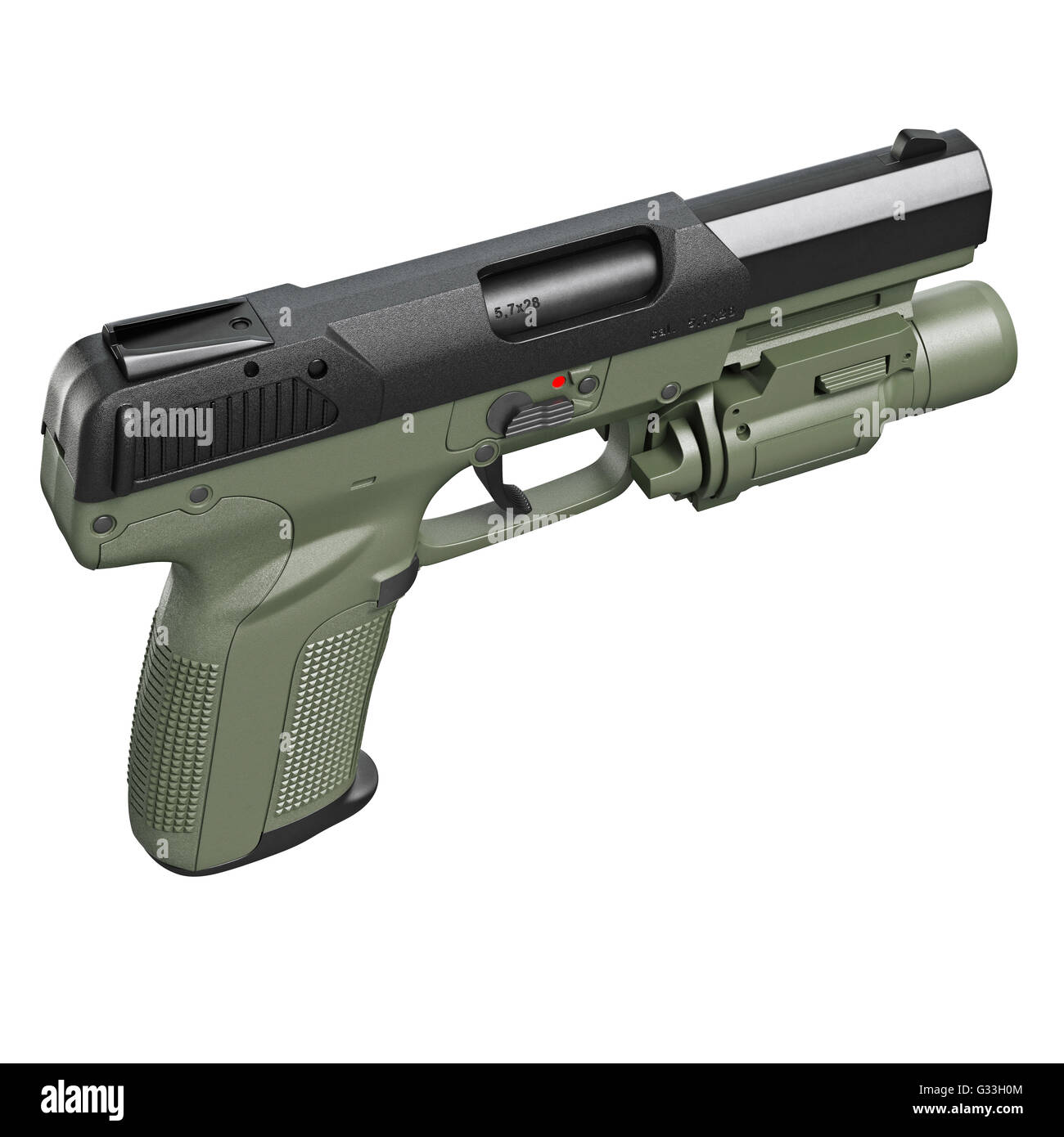 Gun military, police, top view Stock Photo - Alamy