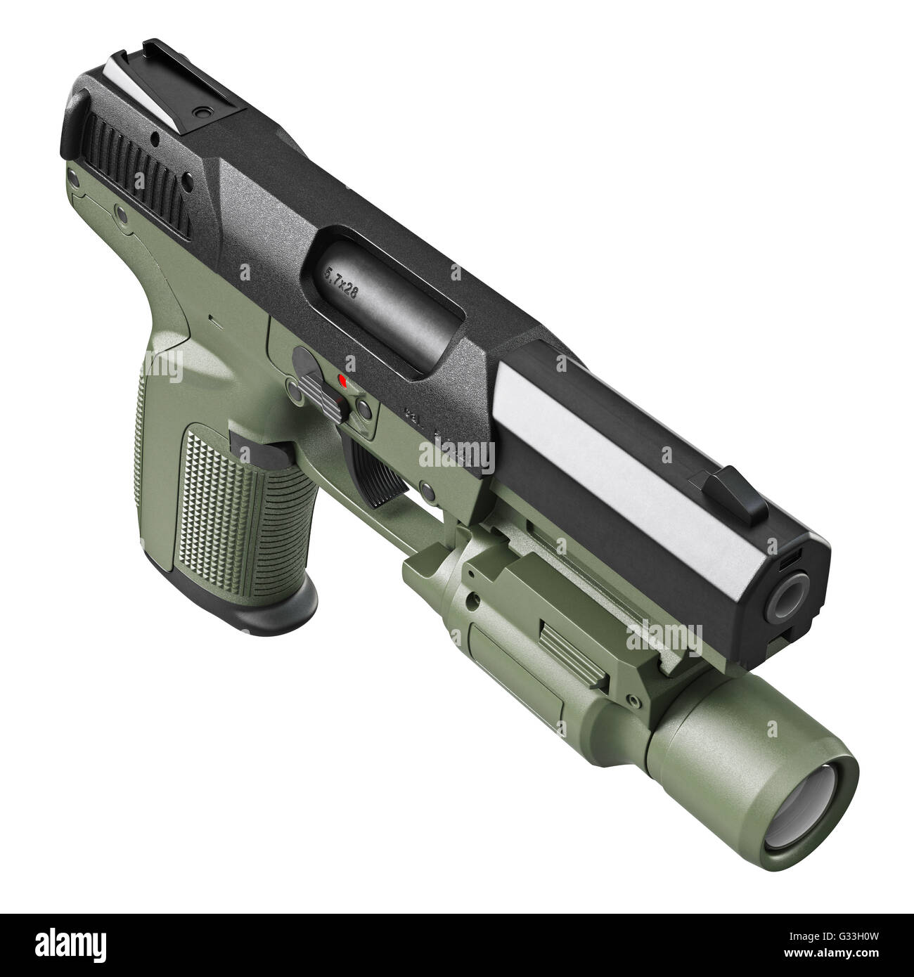 Gun military, police, top view Stock Photo - Alamy