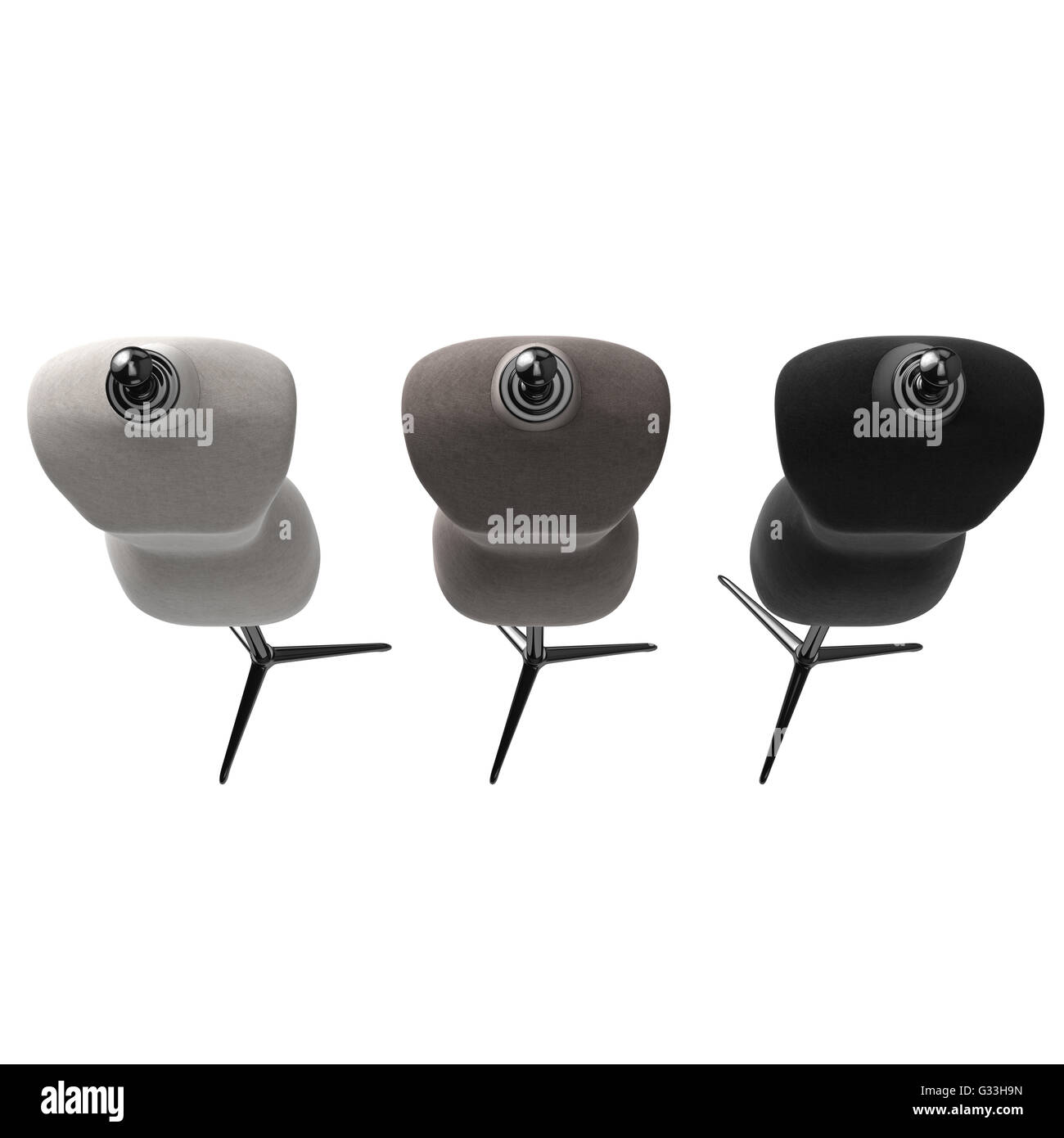 Female mannequins retro style, top view Stock Photo - Alamy