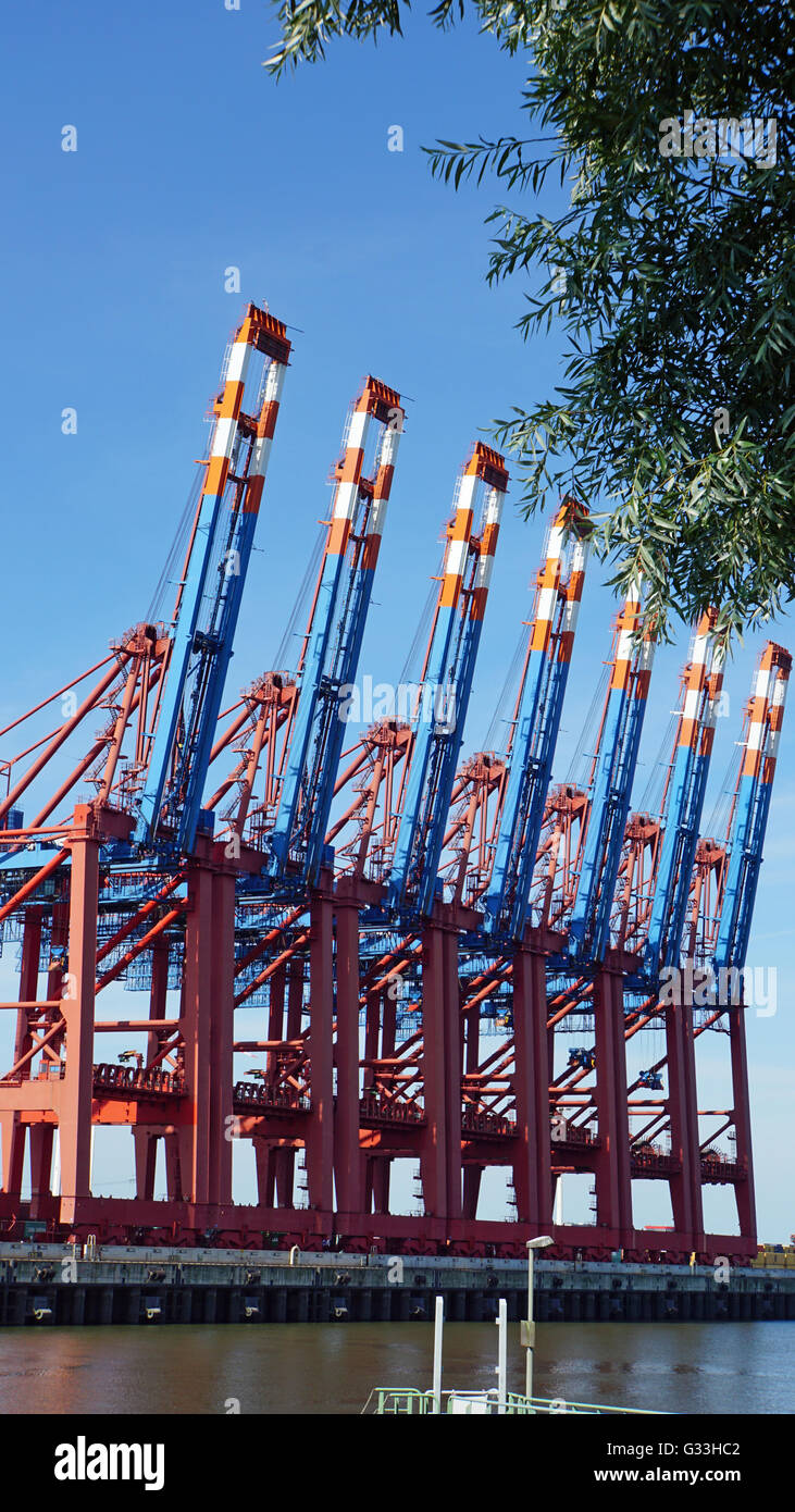 Container terminal in harbor hi-res stock photography and images - Alamy
