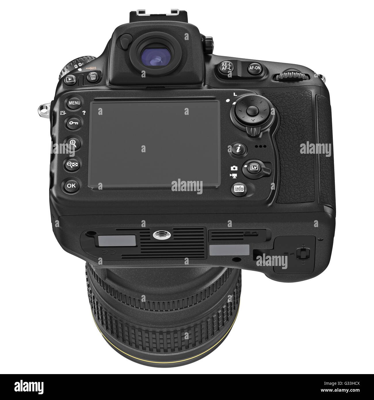 Digital camera, large display, back view Stock Photo - Alamy