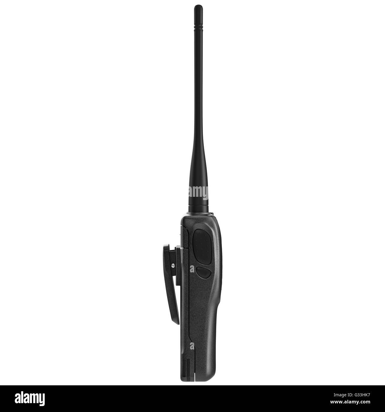 Portable radio mobile, side view Stock Photo - Alamy