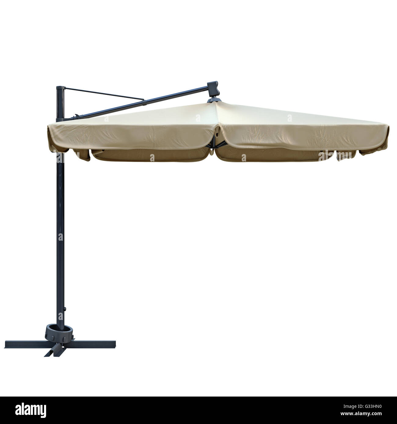 Patio umbrella, side view Stock Photo - Alamy