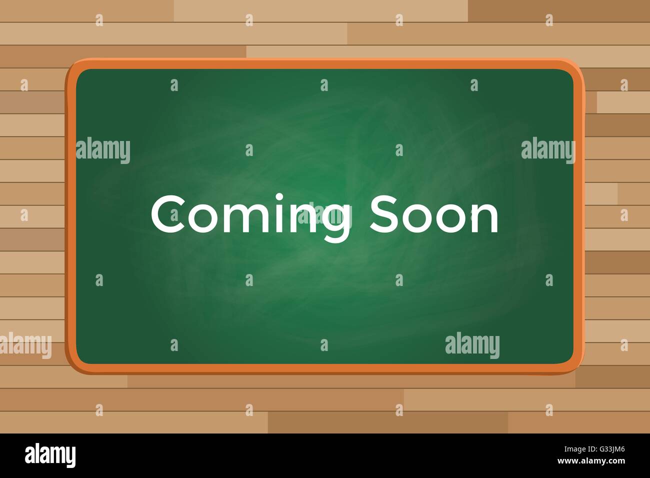 coming soon sign or symbol text with green board chalk vector graphic ...