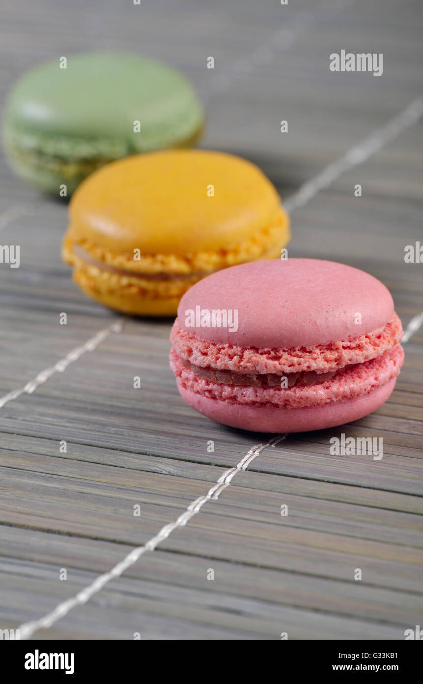 Sweet and colourful french macaroons Stock Photo - Alamy