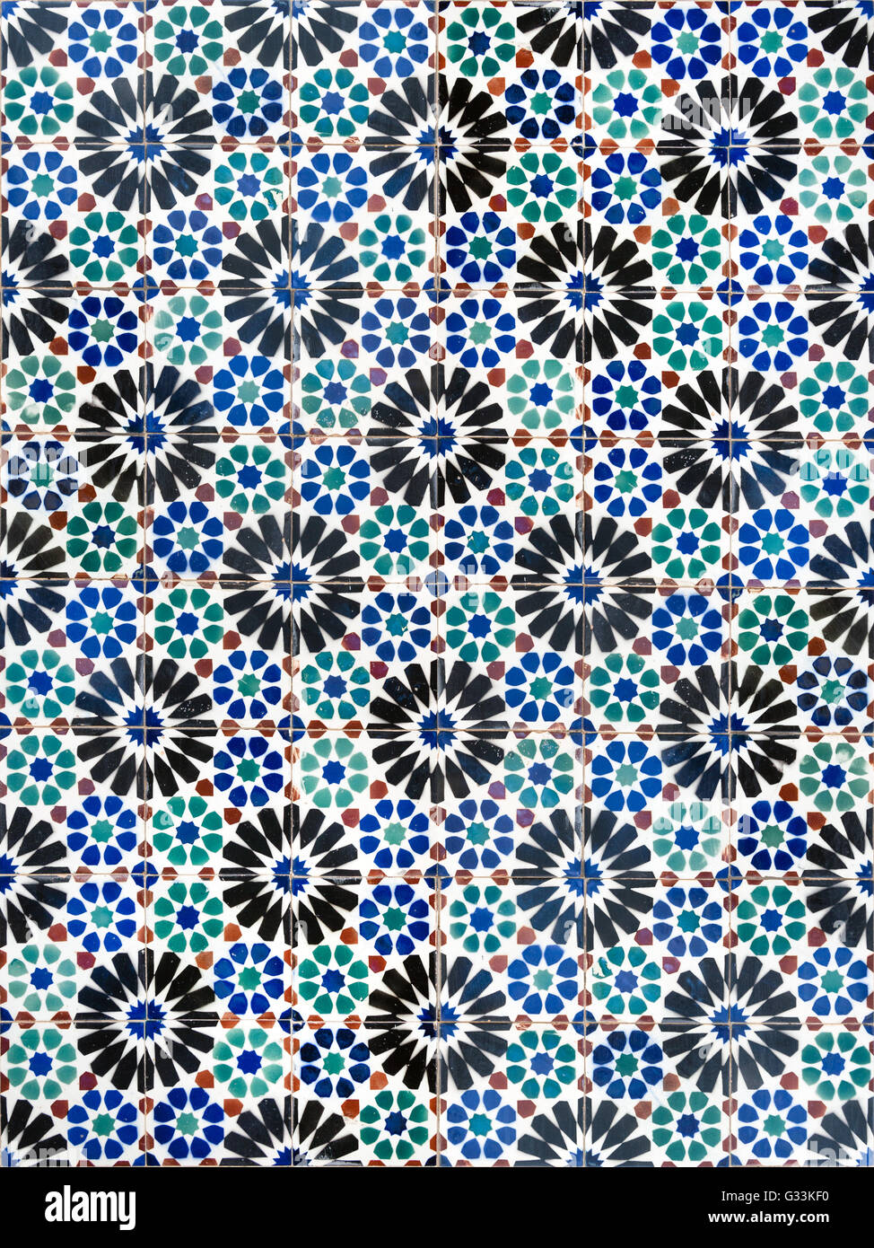 seamless pattern made of traditional Portuguese tiles - Azulejos ...