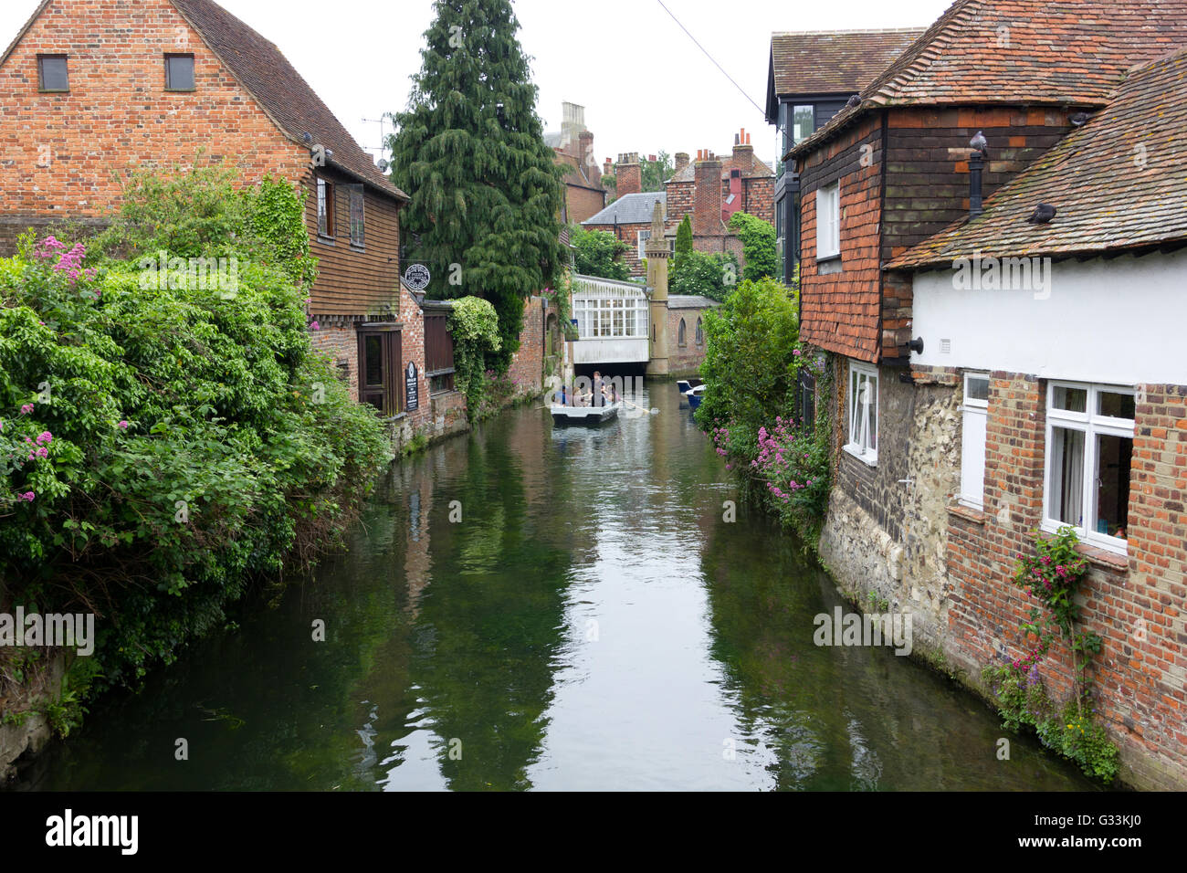 The River Stour, Canterbury, Kent, in westgate gardens Stock Photo - Alamy