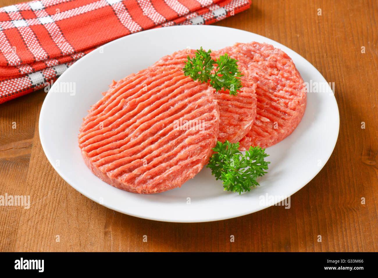 Close up burger beef patty hi-res stock photography and images - Alamy