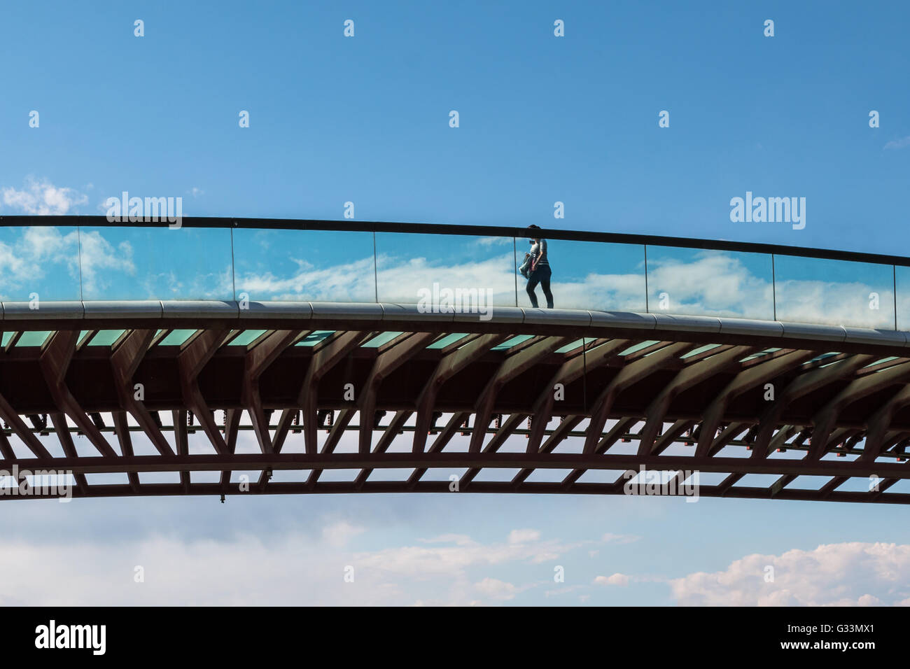 Side View of Costituzione Bridge in Venice, Italy Stock Photo - Alamy