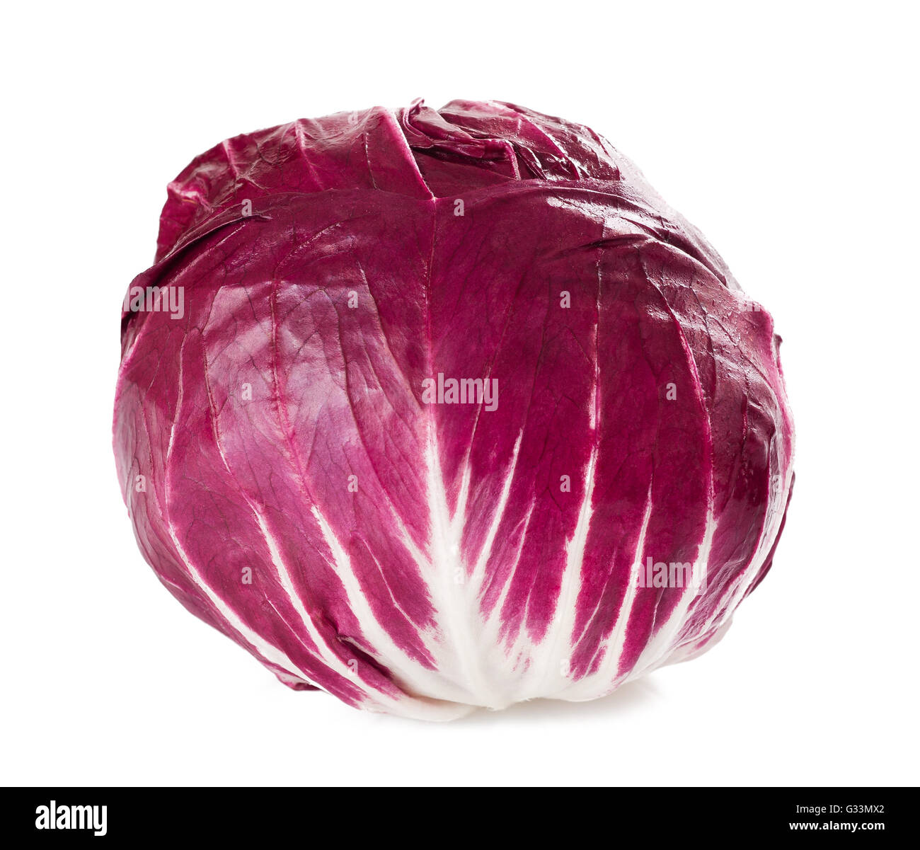 red chicory isolated on white Stock Photo - Alamy