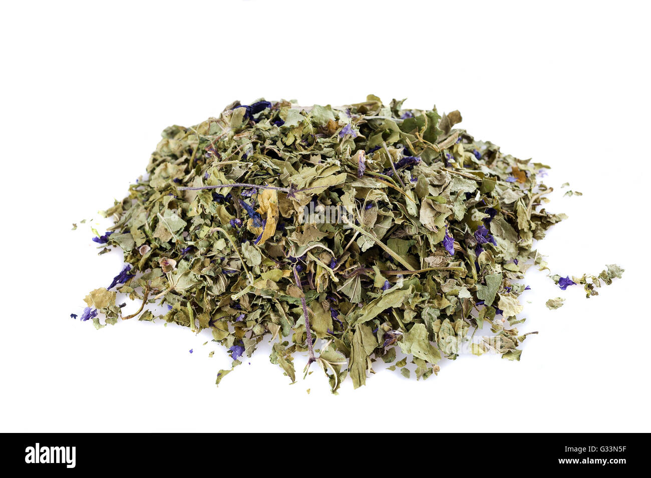 Dried mallow isolated on white Stock Photo - Alamy