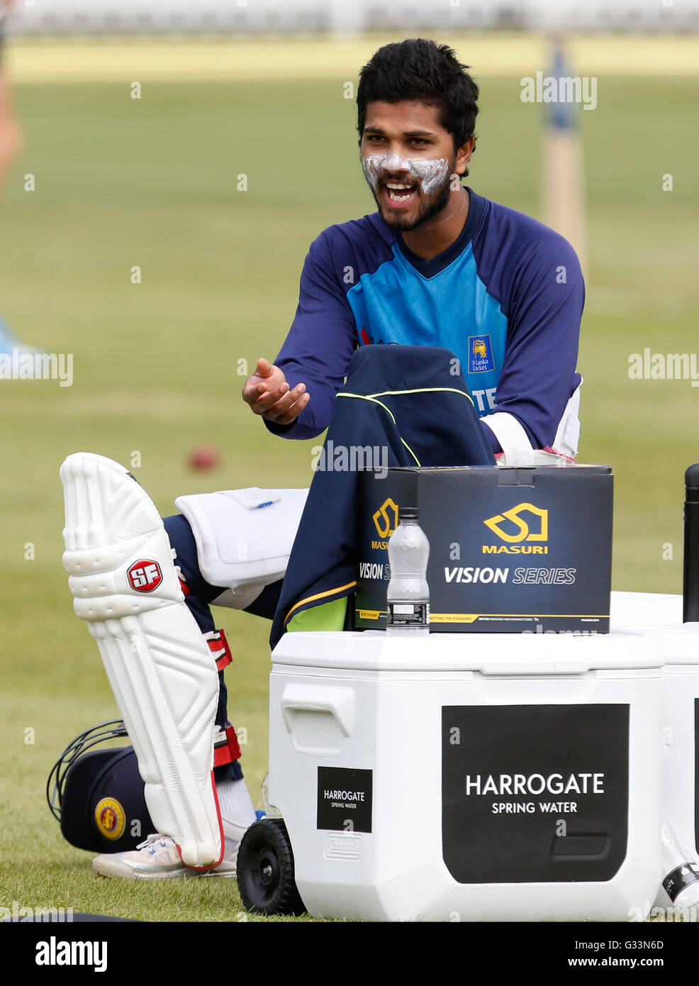 Sri Lanka's Dinesh Chandimal during a nets session at Lord's Cricket ...