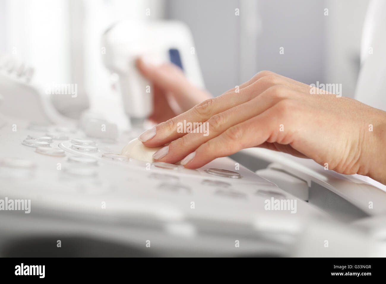 Ultrasound device for testing sonogram Stock Photo - Alamy