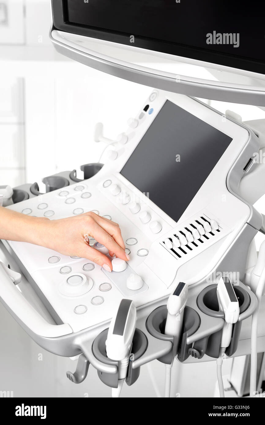 Ultrasound device for testing sonogram Stock Photo - Alamy