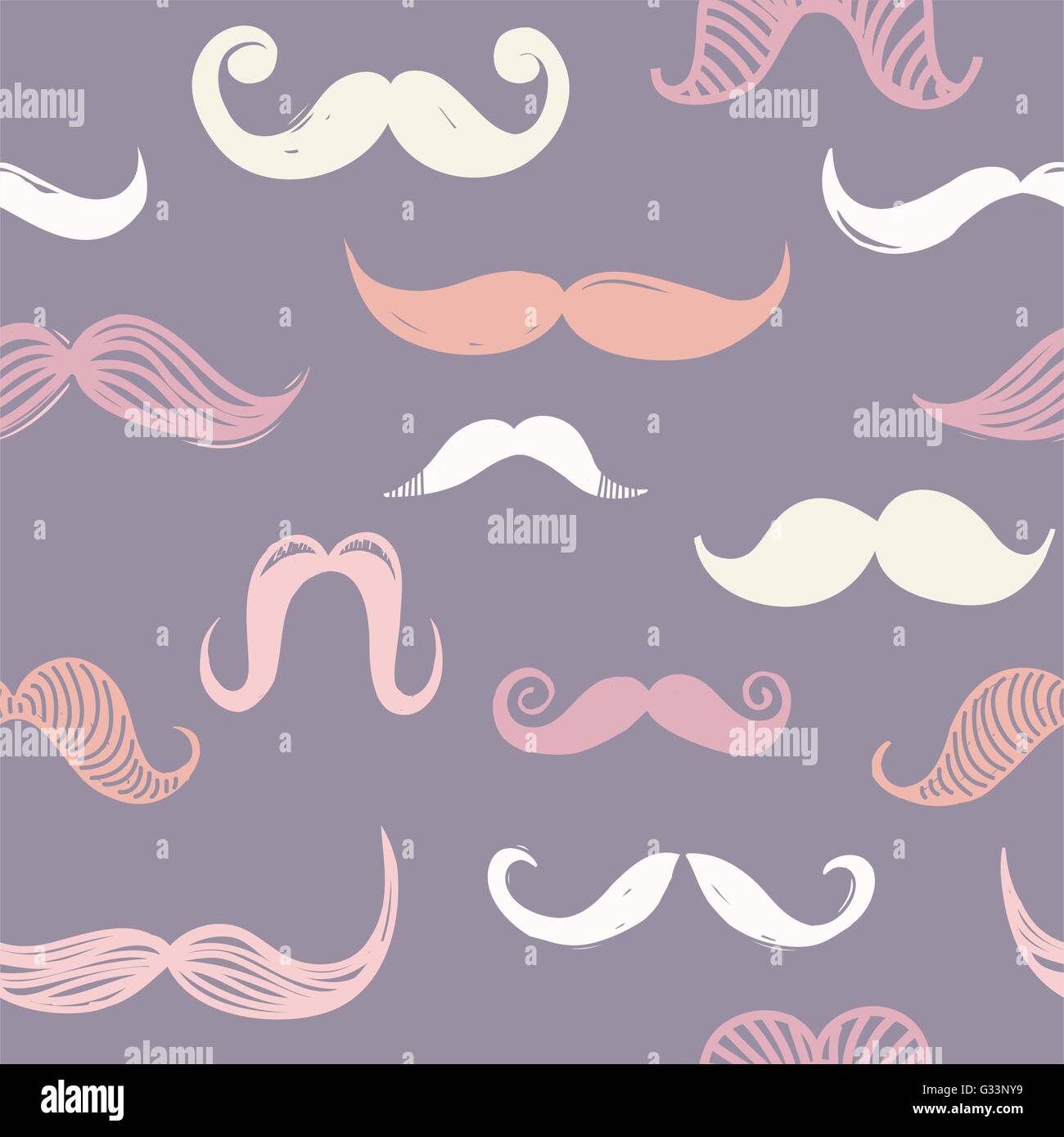 Pink moustache Stock Vector Images - Alamy