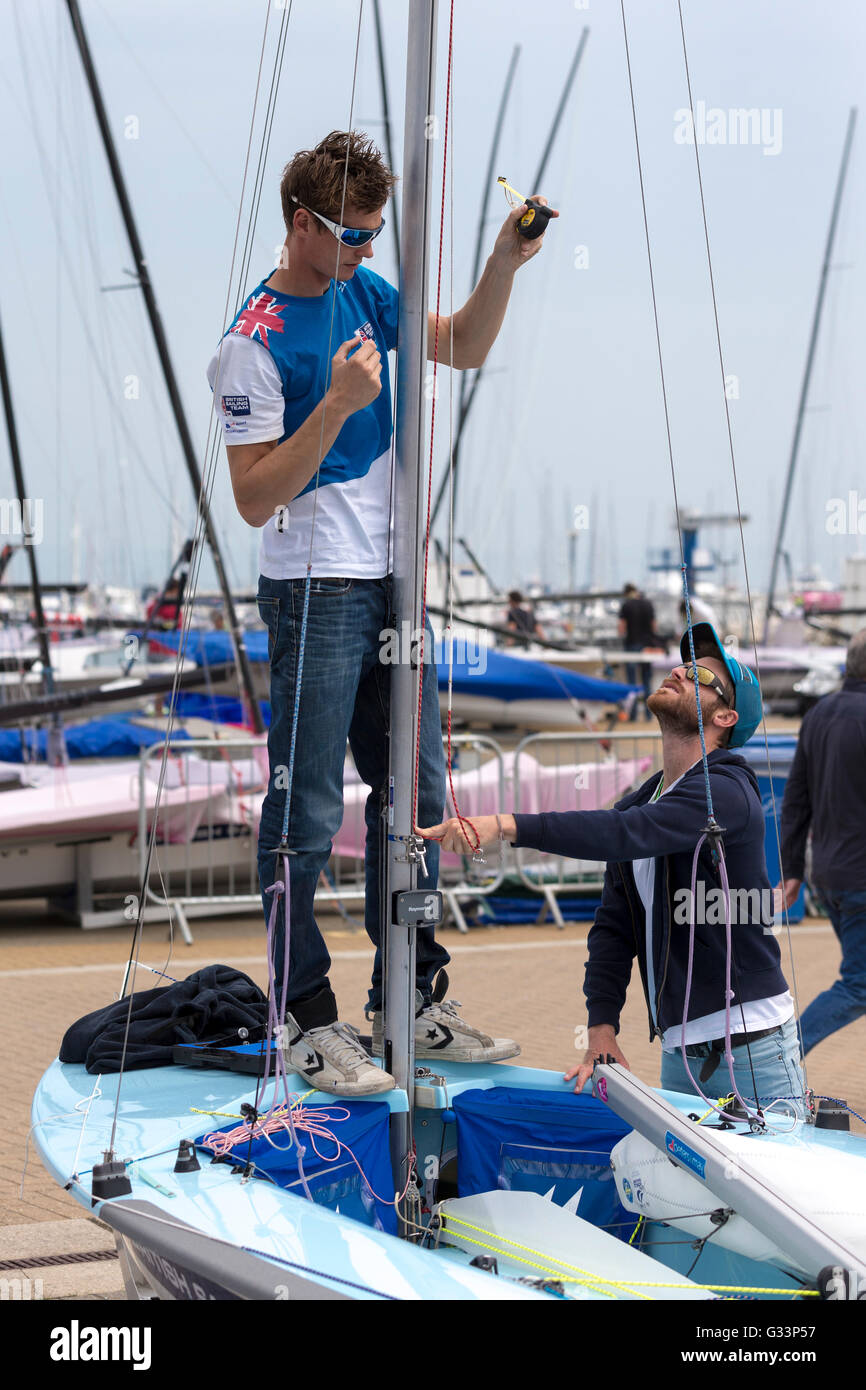 Olympic silver medalist Luke Patience (right) and his team-mate Chris ...