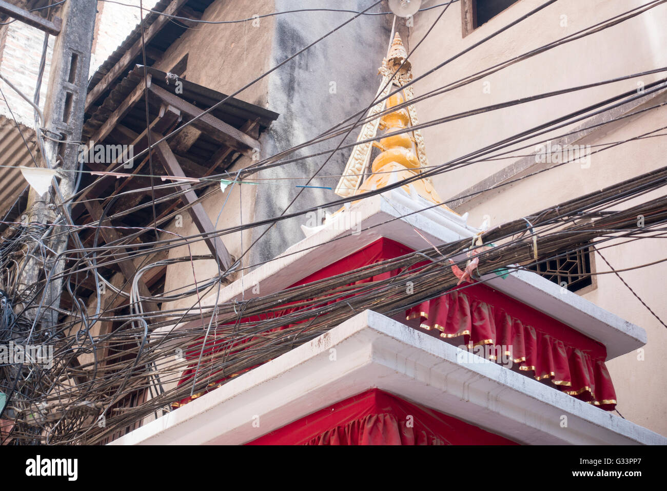Electrical wiring in kathmandu hi-res stock photography and images - Alamy