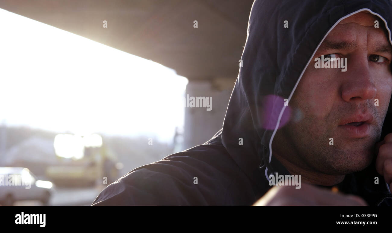 Boxing man ready to fight. Boxing, workout, muscle, strength, power ...