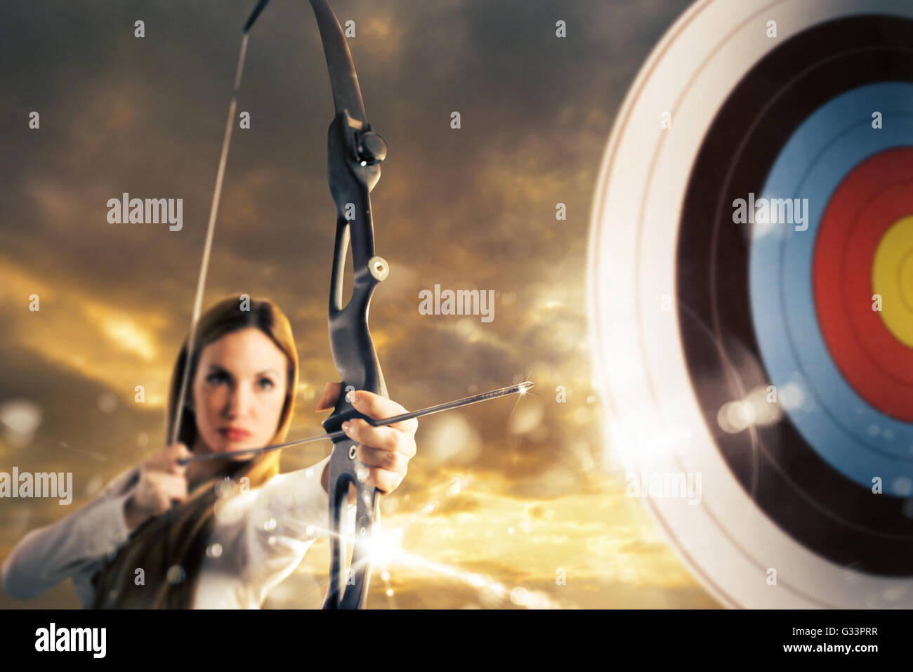 Achievement woman goals hi-res stock photography and images - Alamy