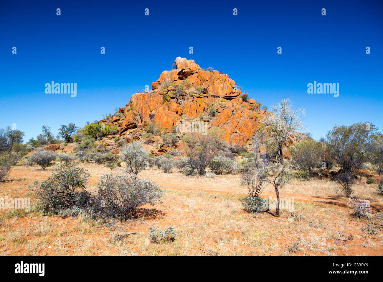 Gem fields near Gemtree in the Northern Territory, Australia Stock ...