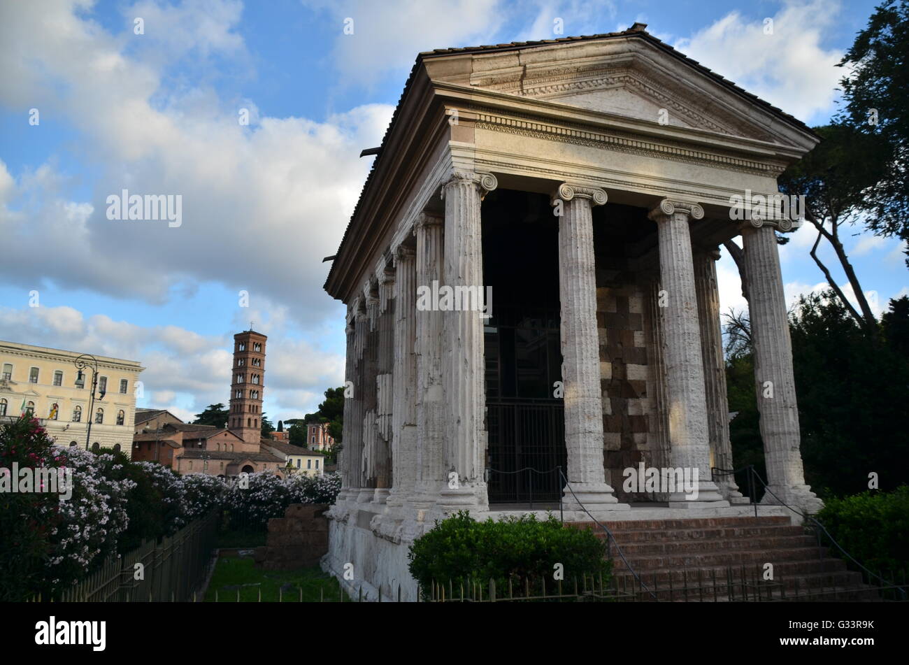 Temple of Portunus, Rome, Italy Stock Photo - Alamy