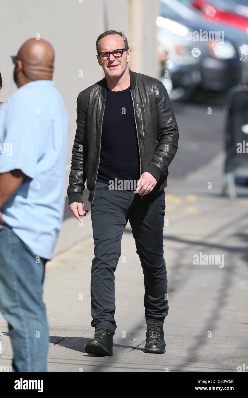 Clark Gregg seen arriving at the ABC studios for Jimmy Kimmel Live with ...
