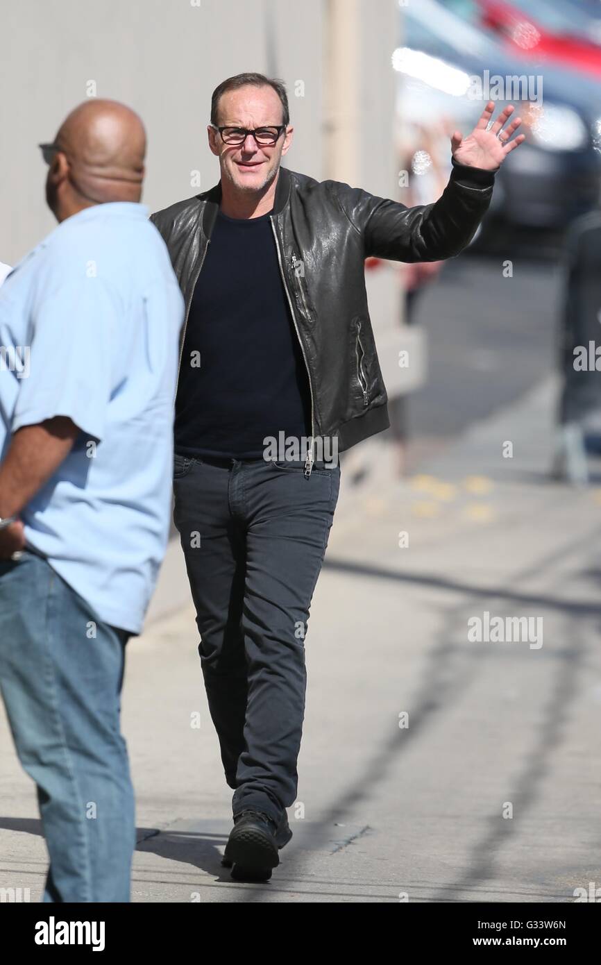 Clark Gregg seen arriving at the ABC studios for Jimmy Kimmel Live with ...