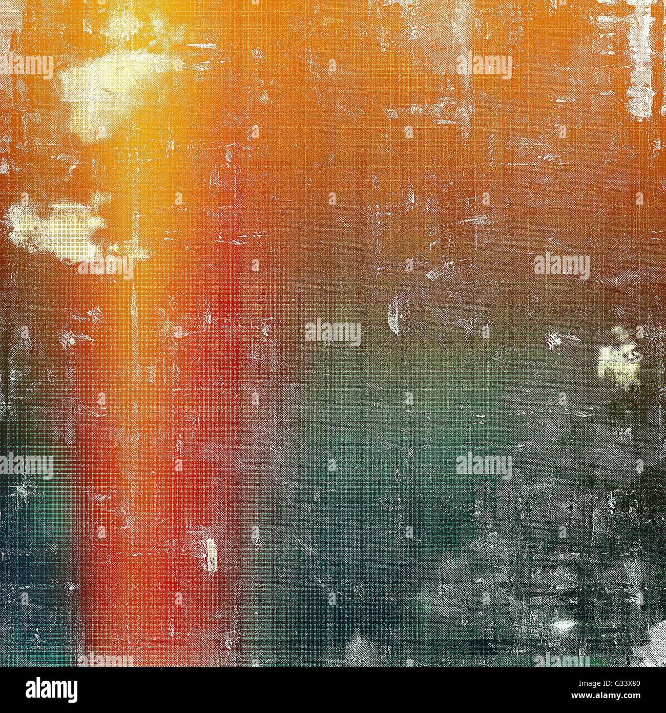 Damaged retro texture with grunge style elements and different color ...