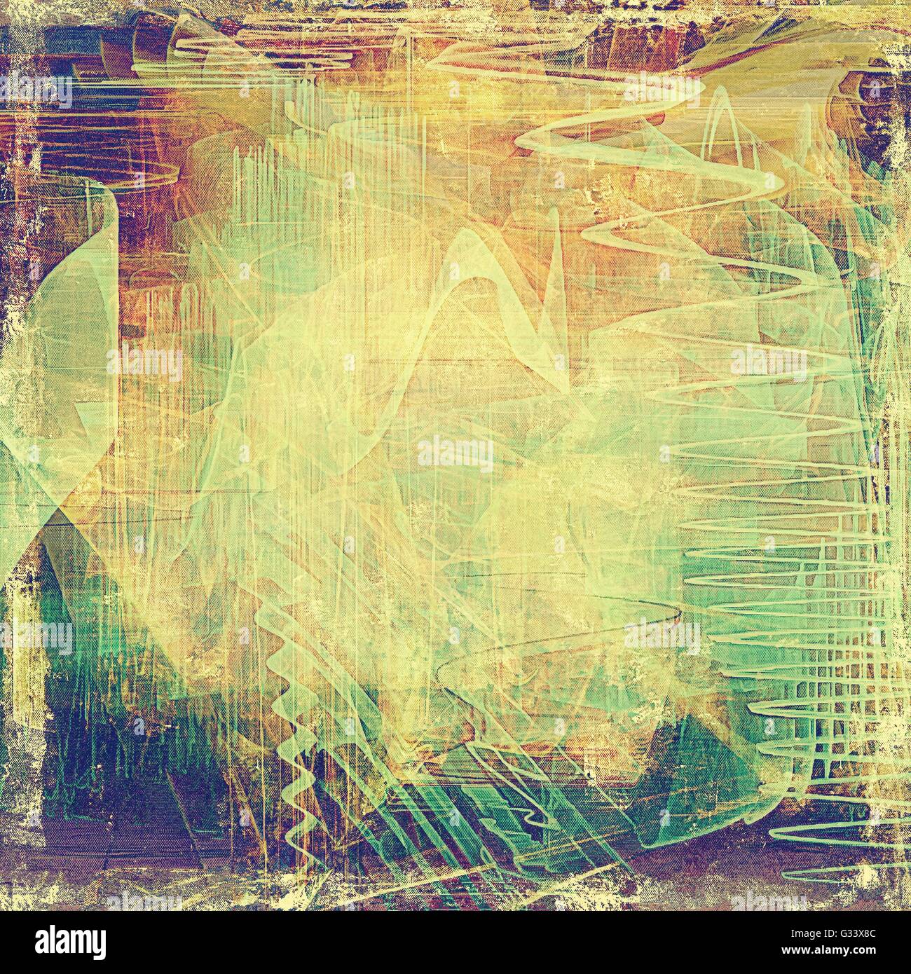 Retro colorful background or creative old style texture with different ...