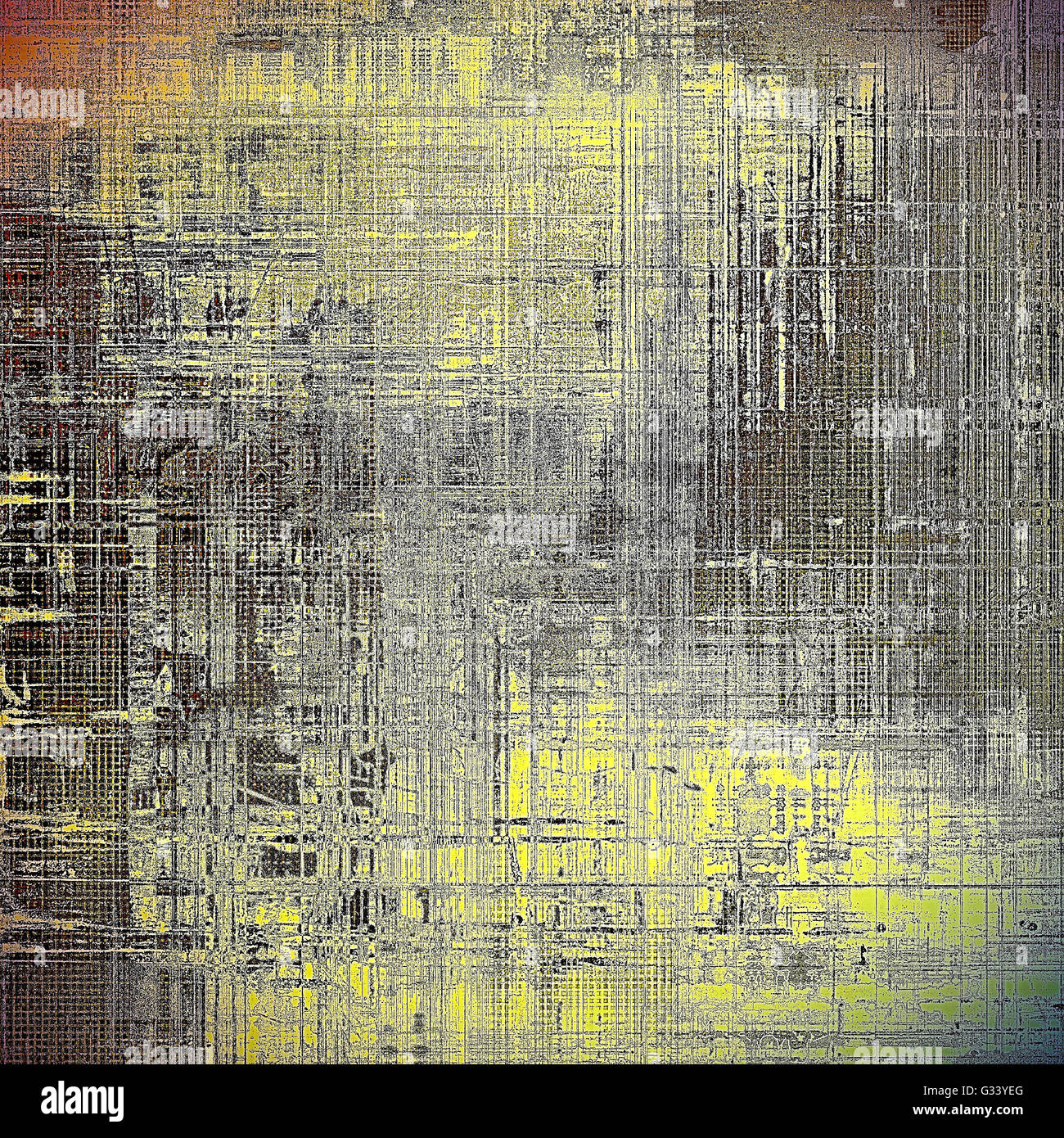 Scratched grunge background or spotted vintage texture. With different ...
