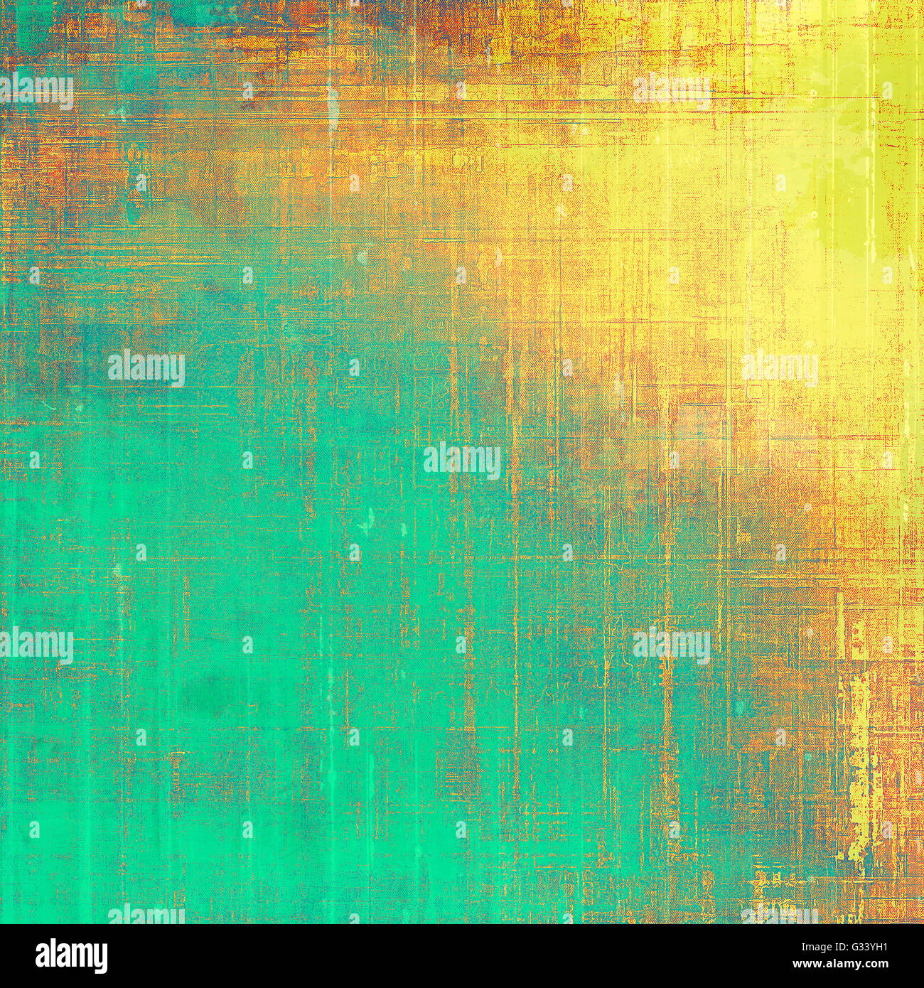 Damaged retro texture with grunge style elements and different color ...