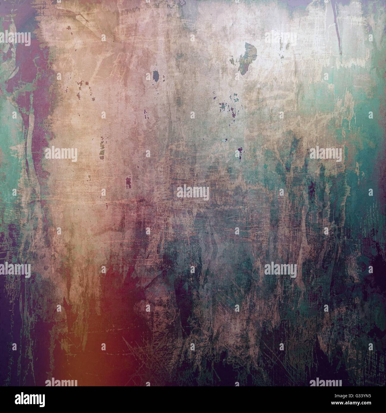 Damaged retro texture with grunge style elements and different color ...