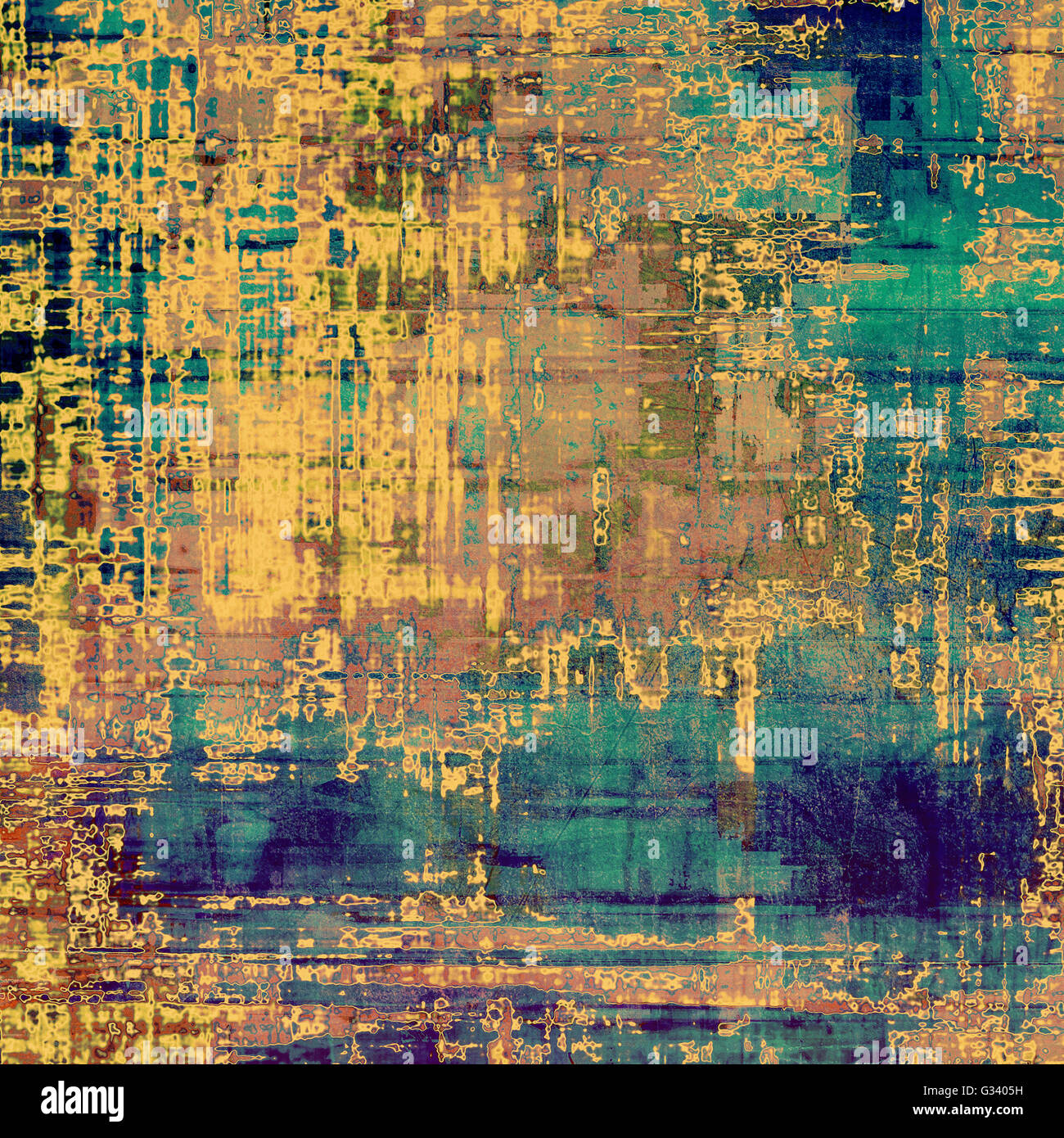Old style design, textured grunge background with different color ...