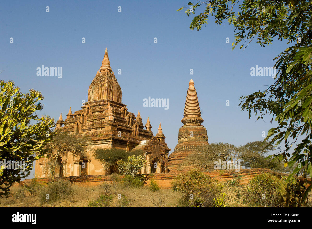 Myanmar (Burma), Mandalay Division, Bagan, Old Bagan, Temples built in ...